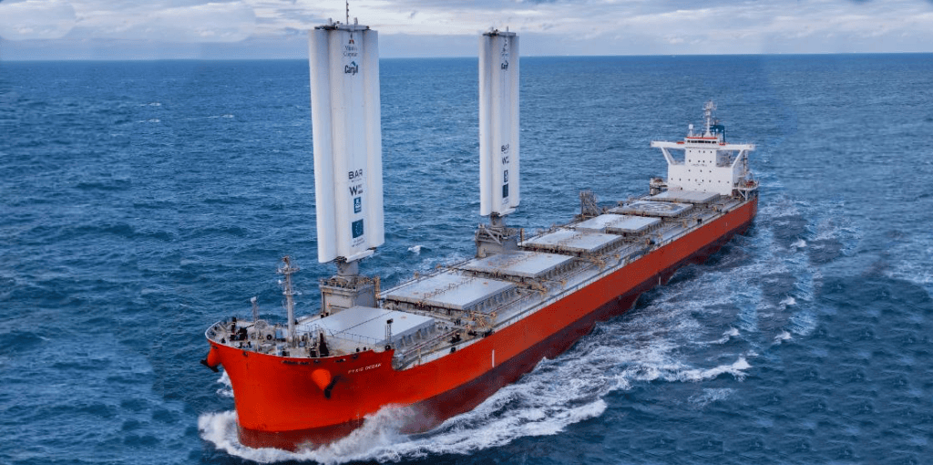 Tecnología eólica en la ruta exportadora: el Pyxis Ocean cargó trigo ...
